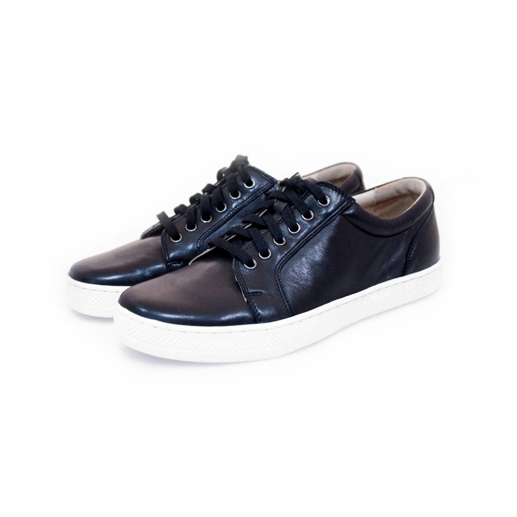 Saramanda Shoes รุ่น 157162 Clavier I รองเท้าหนังแท้ผ้าใบผู้ชาย หนังลูก ...