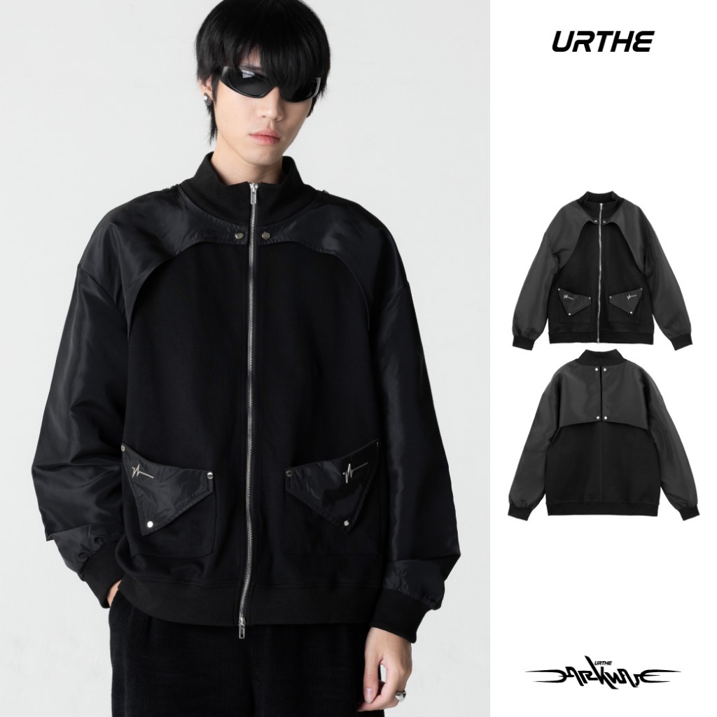 URTHE - เสื้อแจ็คเก็ต เเขนยาว Oversize Col. DARKWAVE รุ่น DW STRATUM | Shopee Thailand
