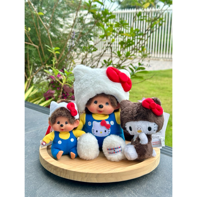 [พร้อมส่ง ของแท้💯]พวงกุญแจ ตุ๊กตา คิตตี้ ม่อนชิชิ มอนชิชิ Monchhichi x ...