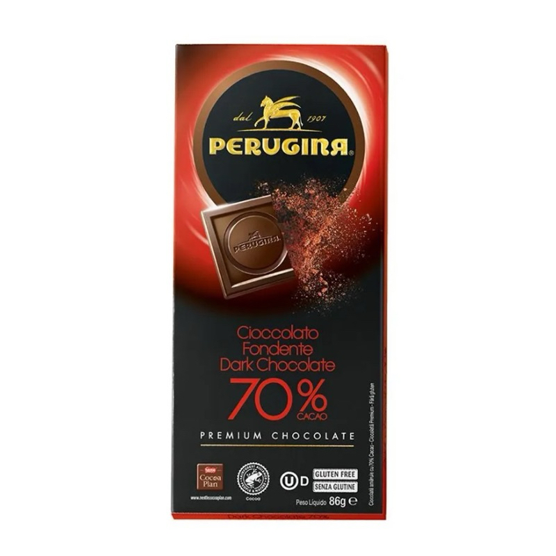PERUGINA CACAO70% EXTRA DARK 85% 86g. เปรูจิน่าดาร์คคาเคา&เอ็กซ์ตร้าดาร์ค PERUGINA BACI DARK ...