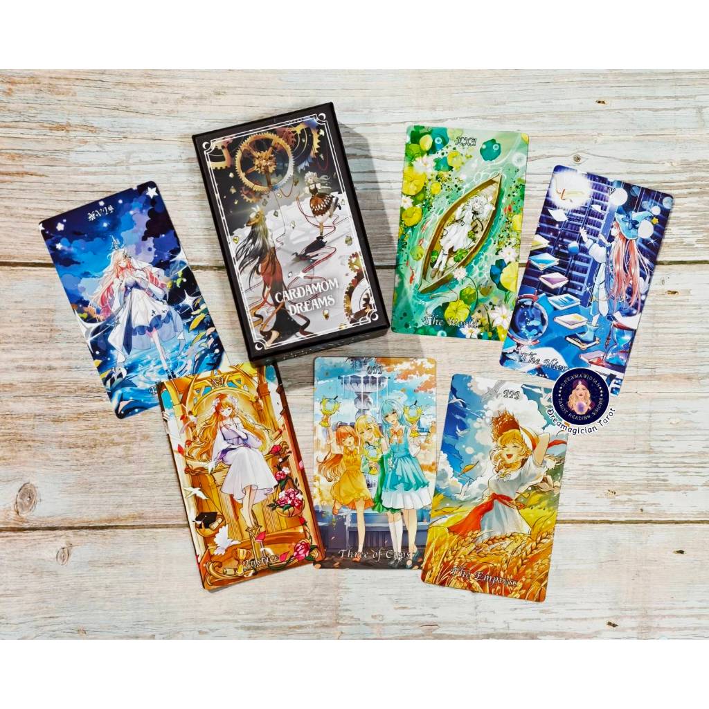 Cardamom Dreams Tarot Standard Edition ไพ่ยิปซีแท้ภาพสวยแนวแฟนตาซี/ ไพ่ ...