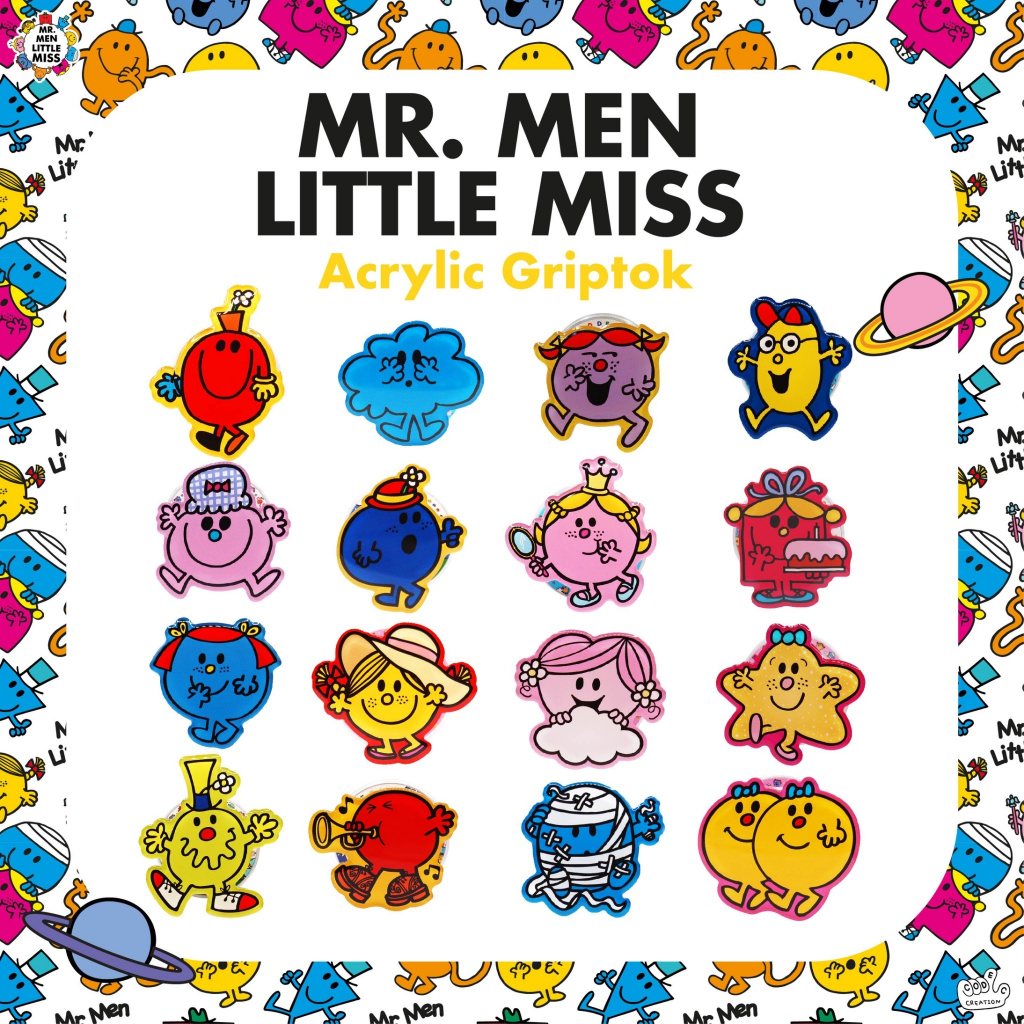 GRIPTOK Acrylic (Mr.men and Little miss) | Shopee Thailand