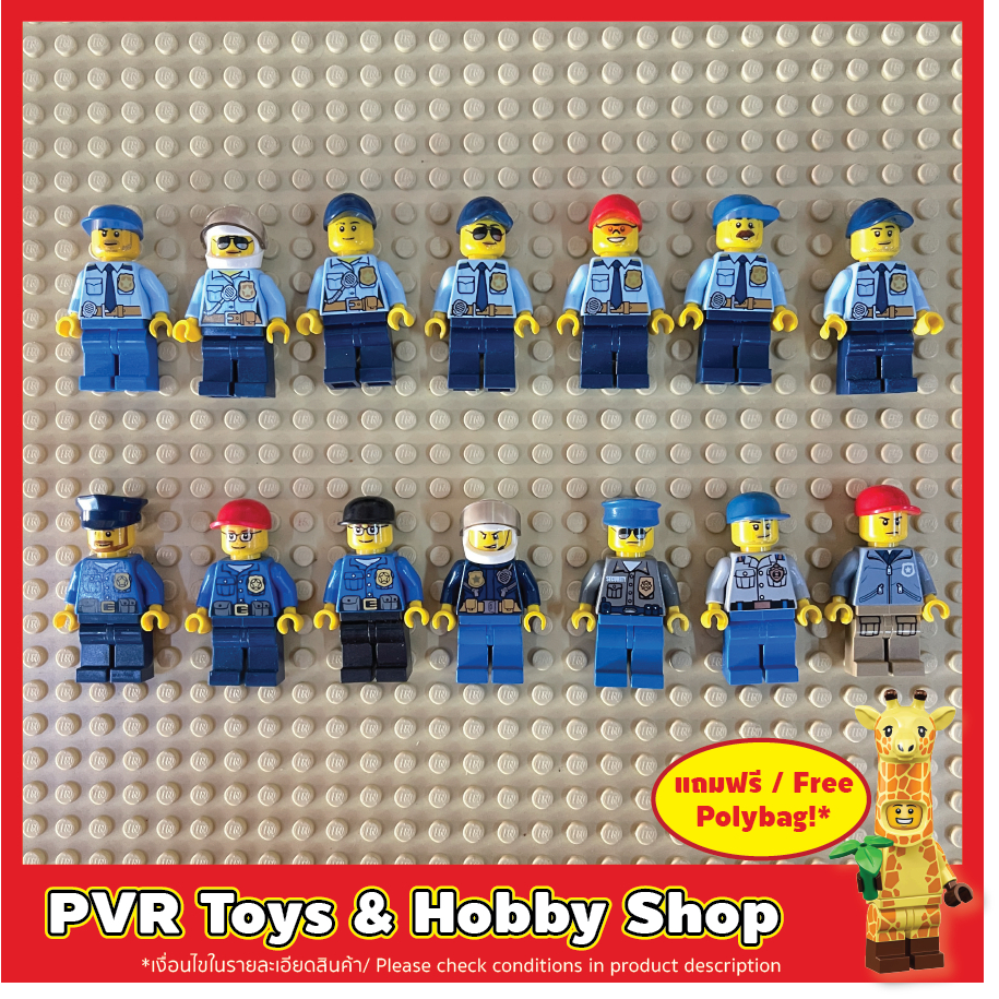 USED มือสอง LEGO® Minifigures CITY Police Set2 cmf เลโก้ มินิฟิกเกอร์ ...