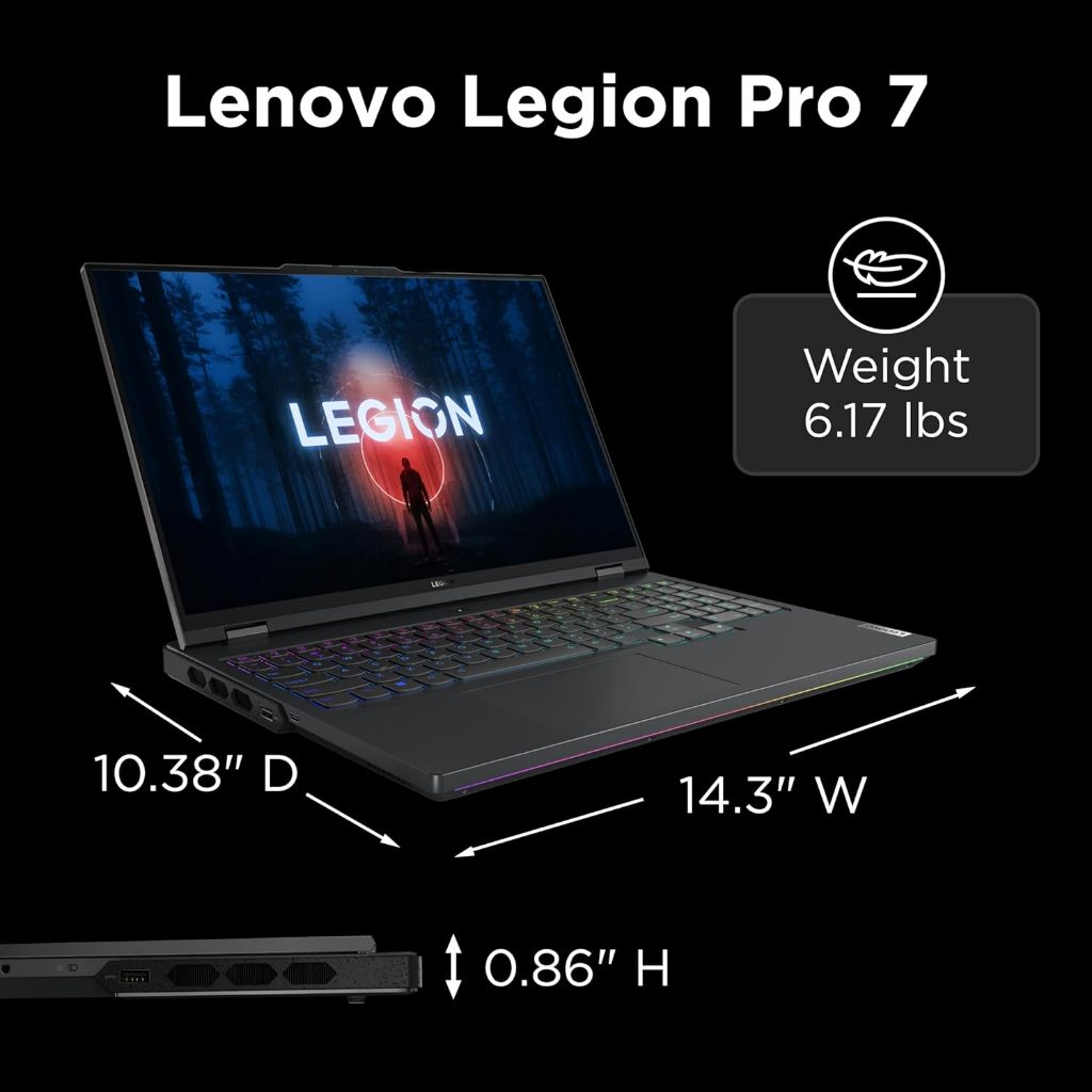 Lenovo Legion Pro 7 Gaming Laptop, NVIDIA® GeForce RTX™ 4080 12GB GDDR6 ...