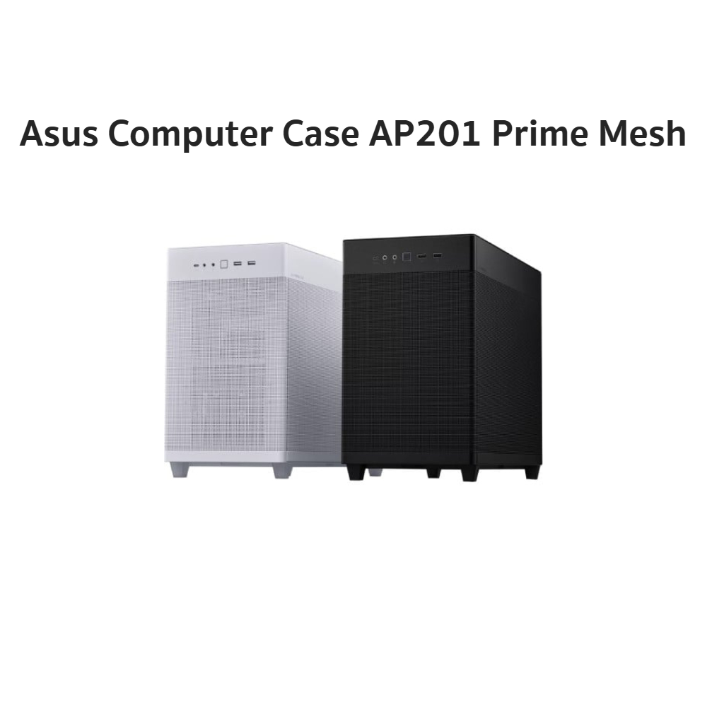เคสคอมพิวเตอร์ Asus Computer Case ASUS AP201 BLACK | WHITE PRIME MESH ...