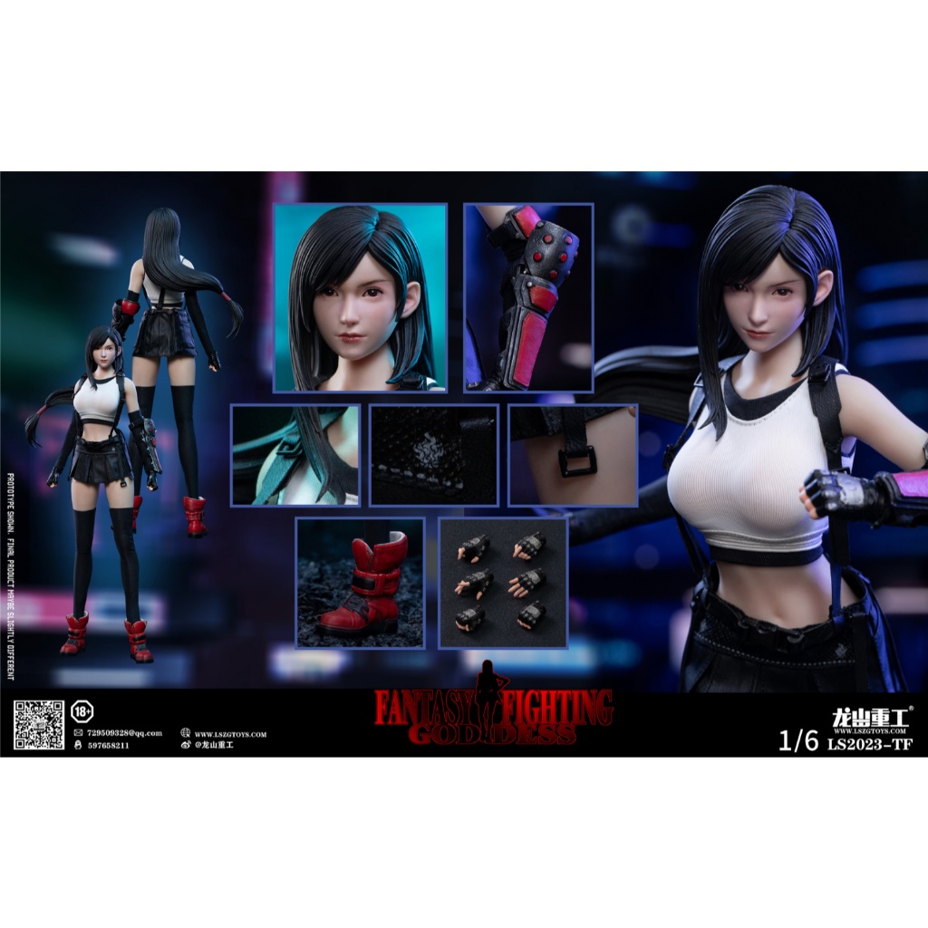 In-Stock 1/6 Scale Action Figure Final Fantasy 7 Remake Rebirth Tifa ...