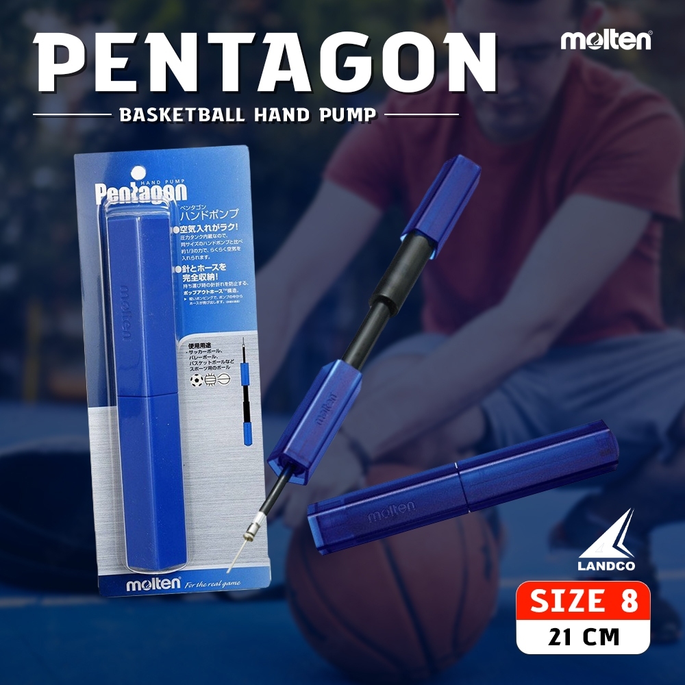 MOLTEN สูบมือ Mini Hand Pump HPGB-AD Size 8" tw BL(450) | Shopee Thailand