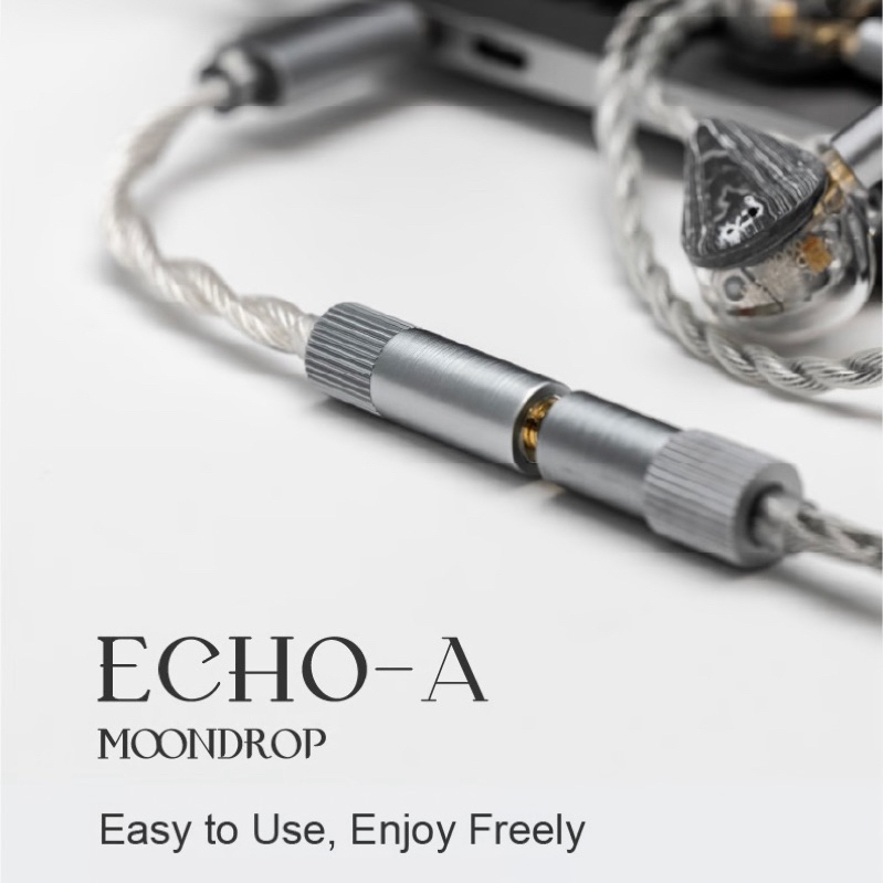 MOONDROP ECHO-A ความละเอียดสูง 3.5 มม.Single-Ended แบบพกพา DAC/AMP USB-C ถอดรหัสเครื่องขยายเสียง ...