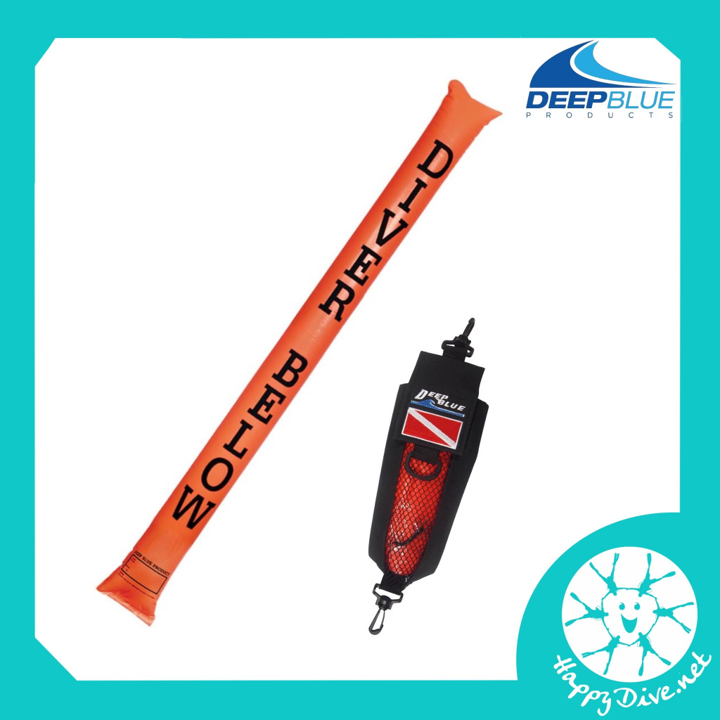 Deep Blue Safety Balloon with Bag , Surface Marker, SMB - ซอสเสจดำน้ำ ...