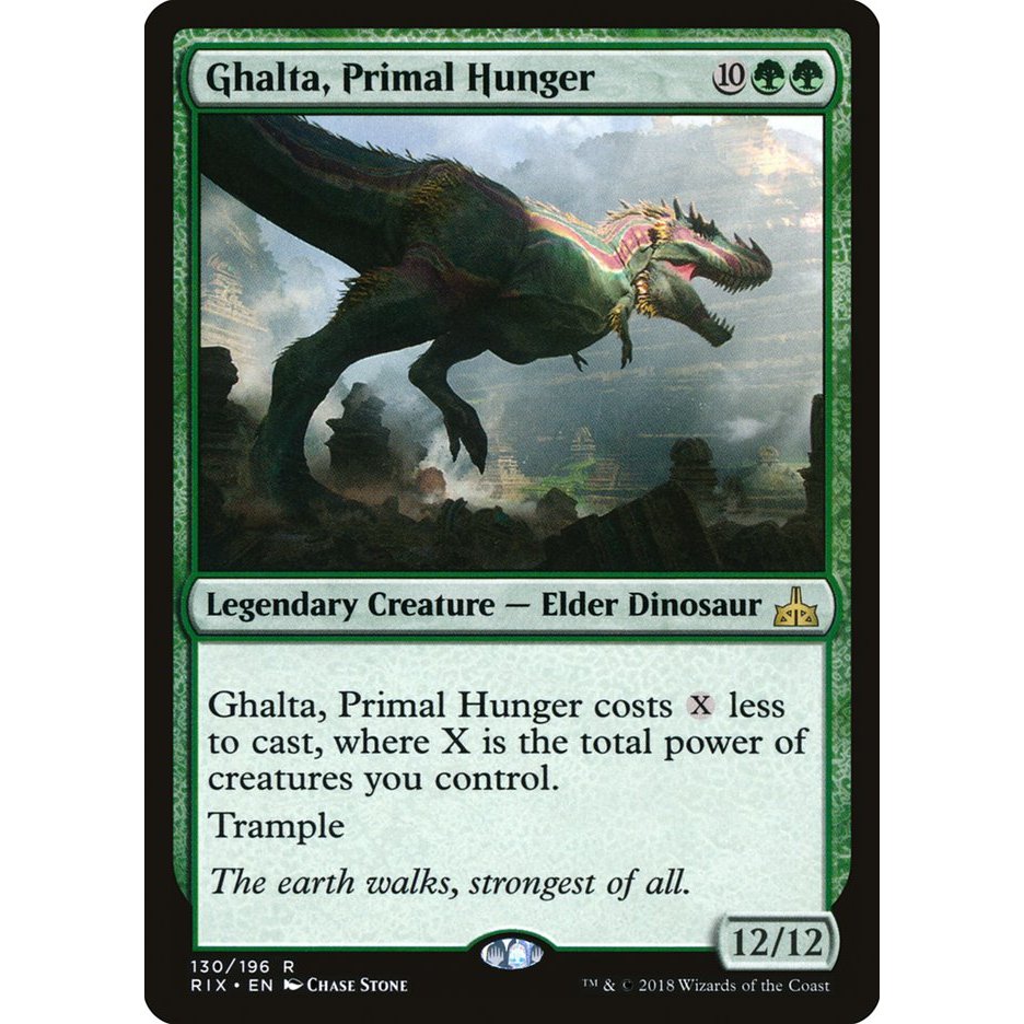 Ghalta, Primal Hunger RIX, BLC, J25 การ์ด Magic the Gathering [MTG] ของ ...