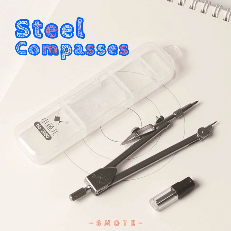 วงเวียน แบบเหล็ก Steel Compasses วงเวียนพกพา แข็งแรง ใช้งานง่าย วงเวียน ...