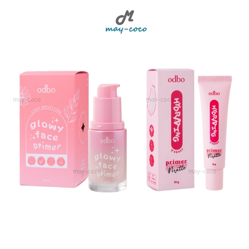 ถูก/แท้/มีไลฟ์ ไพรเมอร์ ODBO Glowy Face/Hydrating Matte Primer ไพรเมอร์ ...
