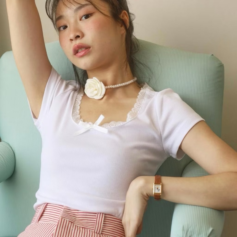 used 📍 เสื้อผ้าตัวละ 100 เลื่อนดูได้นะคะ Beming Classic Lace 🤍 | Shopee Thailand