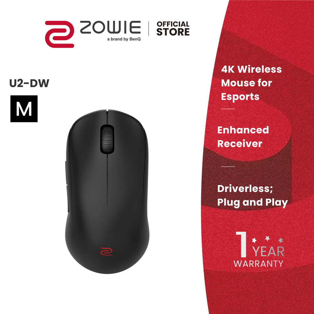 ZOWIE U2-DW 4K Wireless Mouse for Esports ขนาด M/กลาง (เมาส์เกมมิ่ง 4K ...