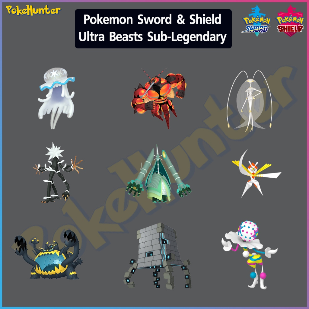 Pokemon Sword & Shield Sub-Legendary Ultra Beasts | Shopee Thailand