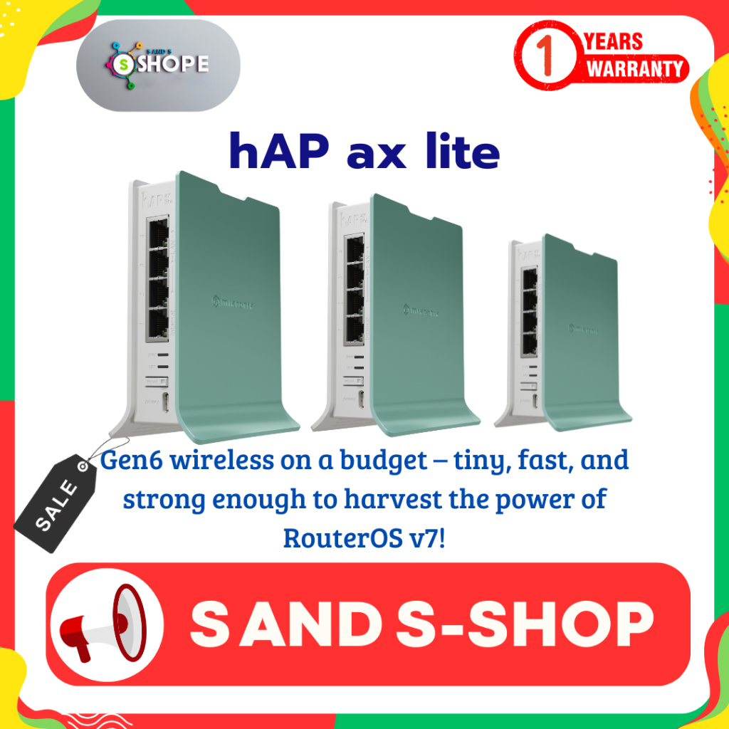 Mikrotik hAP ax lite(L41G-2axD)⚡️ส่งไว⚡️รับประกัน 1 ปี⚡️ออกใบกำกับภาษีได้⚡️🔥สั่งซื้อได้เลย🔥 ...