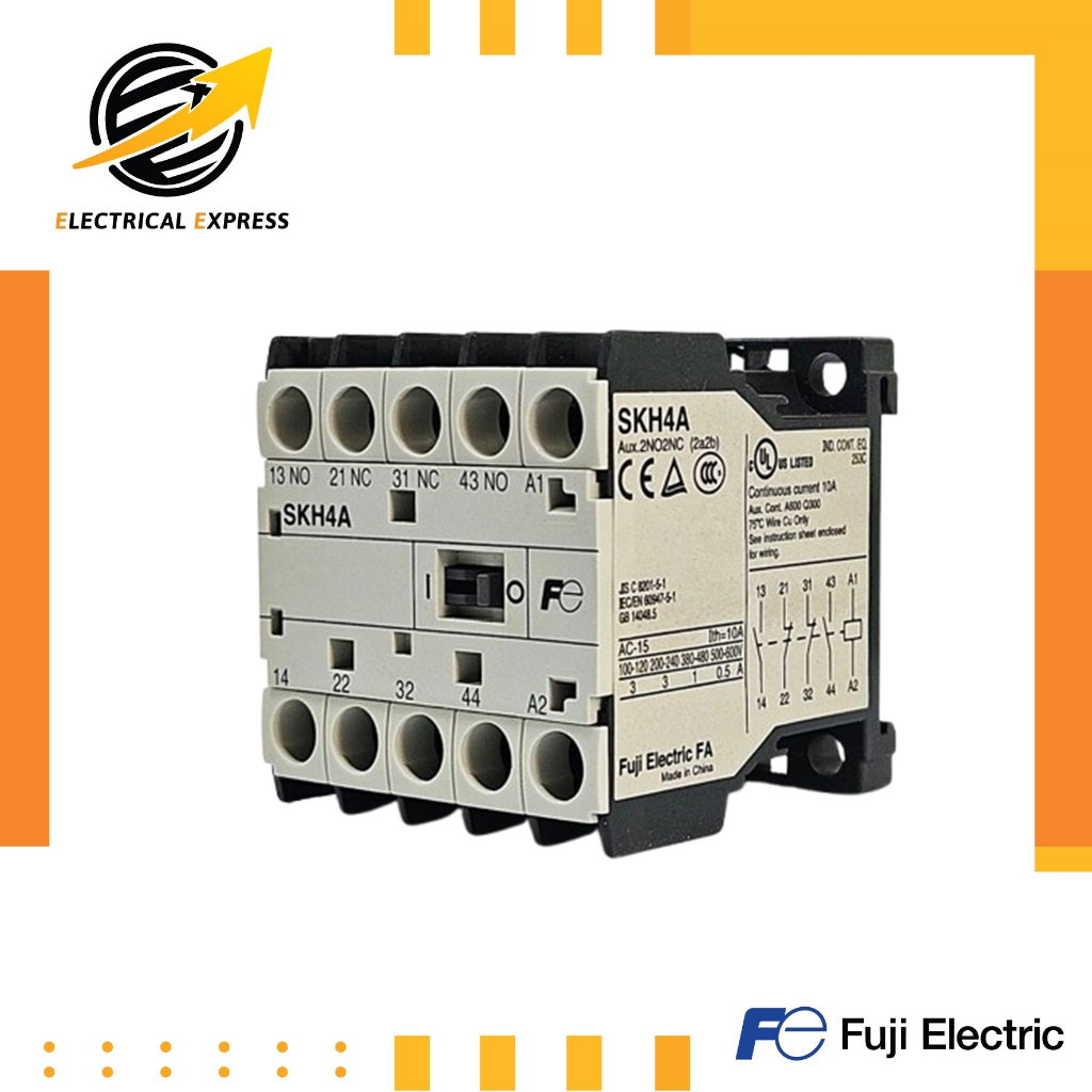 Fuji Electric Magnetic-Contactors Auxiliary Relays รุ่น SKH4A-M22 ...