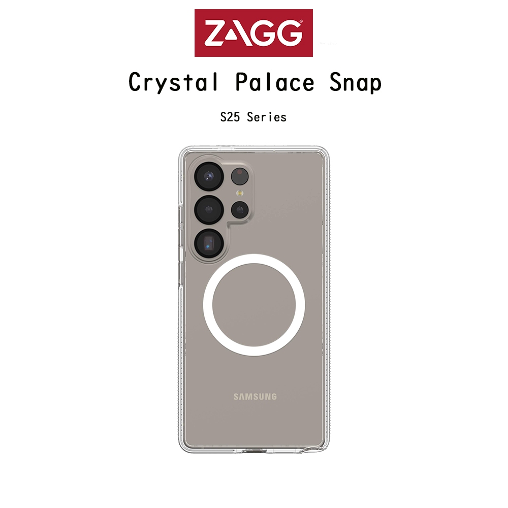 ZAGG Crystal Palace Snap เคสใสกันกระแทกระดับ4เมตรเกรดพรีเมี่ยม เคสสำหรับ Galaxy S25 Ultra (New ...