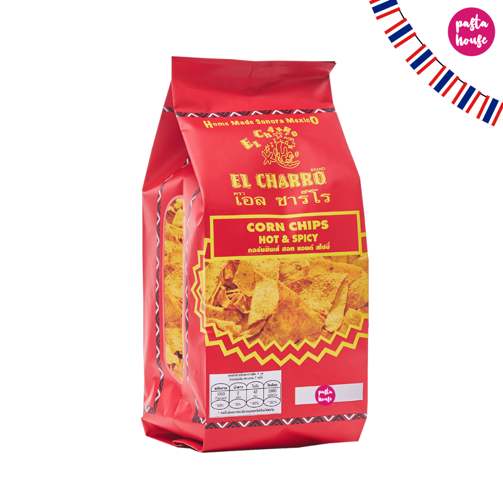 เอล ชาร์โร คอร์นชิพส์ รสเผ็ด 200ก El Charro Spicy Chip Nachos ...
