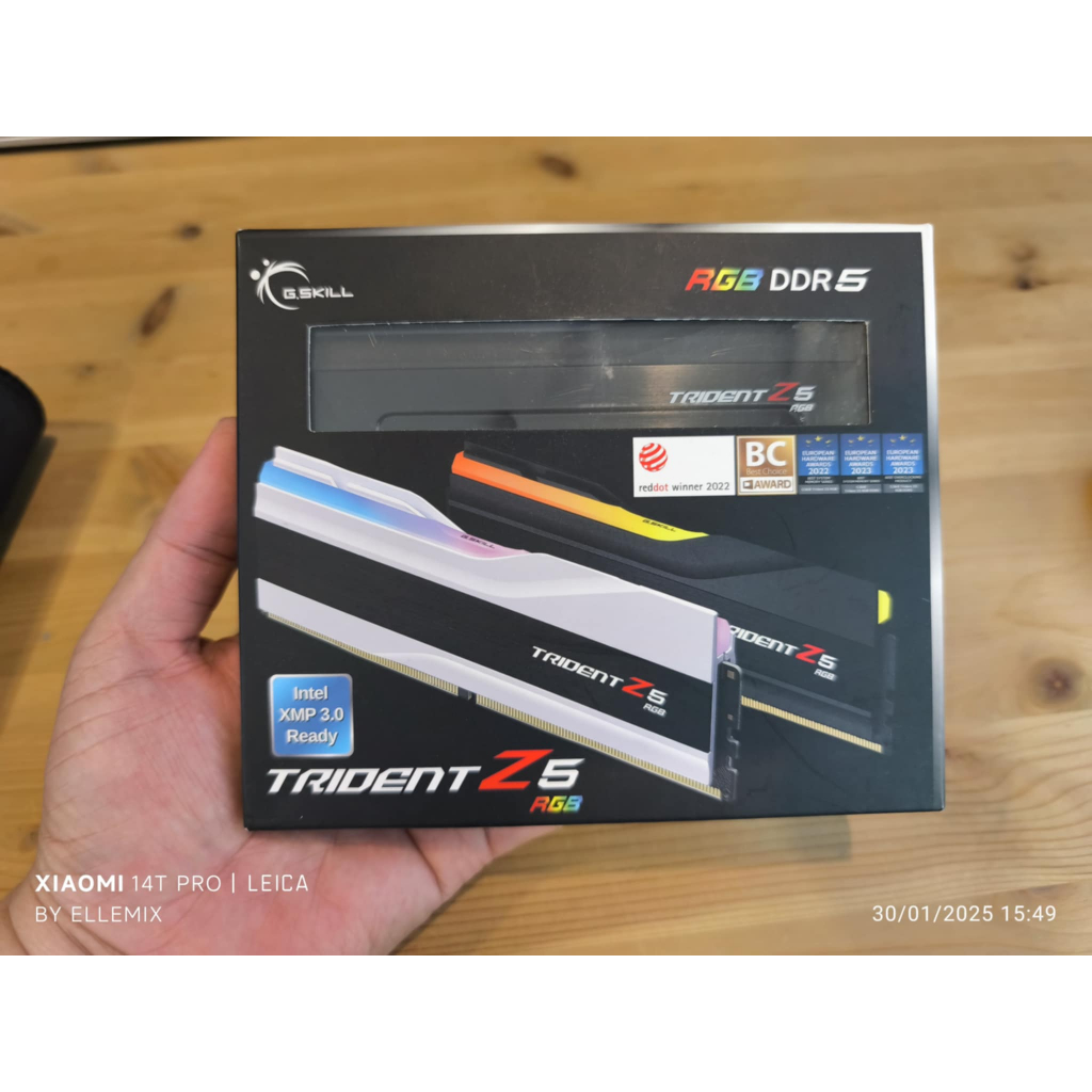 RAM DDR5(8000) 48GB (24GBX2) G.SKILL TRIDENT Z5 RGB BLACK มือสองประกัน ...