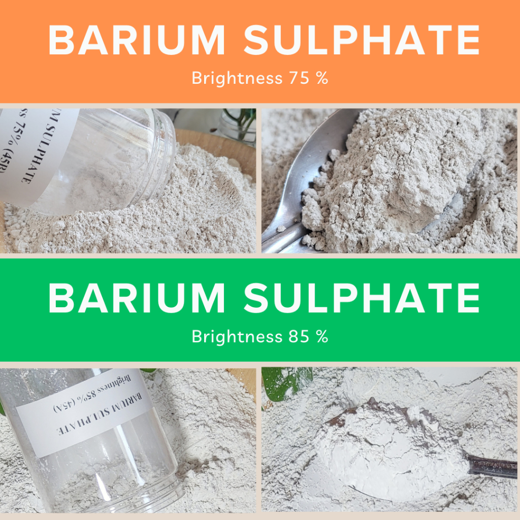 3 Kg แบเรี่ยมซัลเฟต Barium Sulfate BaSO4 ผลิตจากแร่แบไรต์ ทนความร้อนได้ ...
