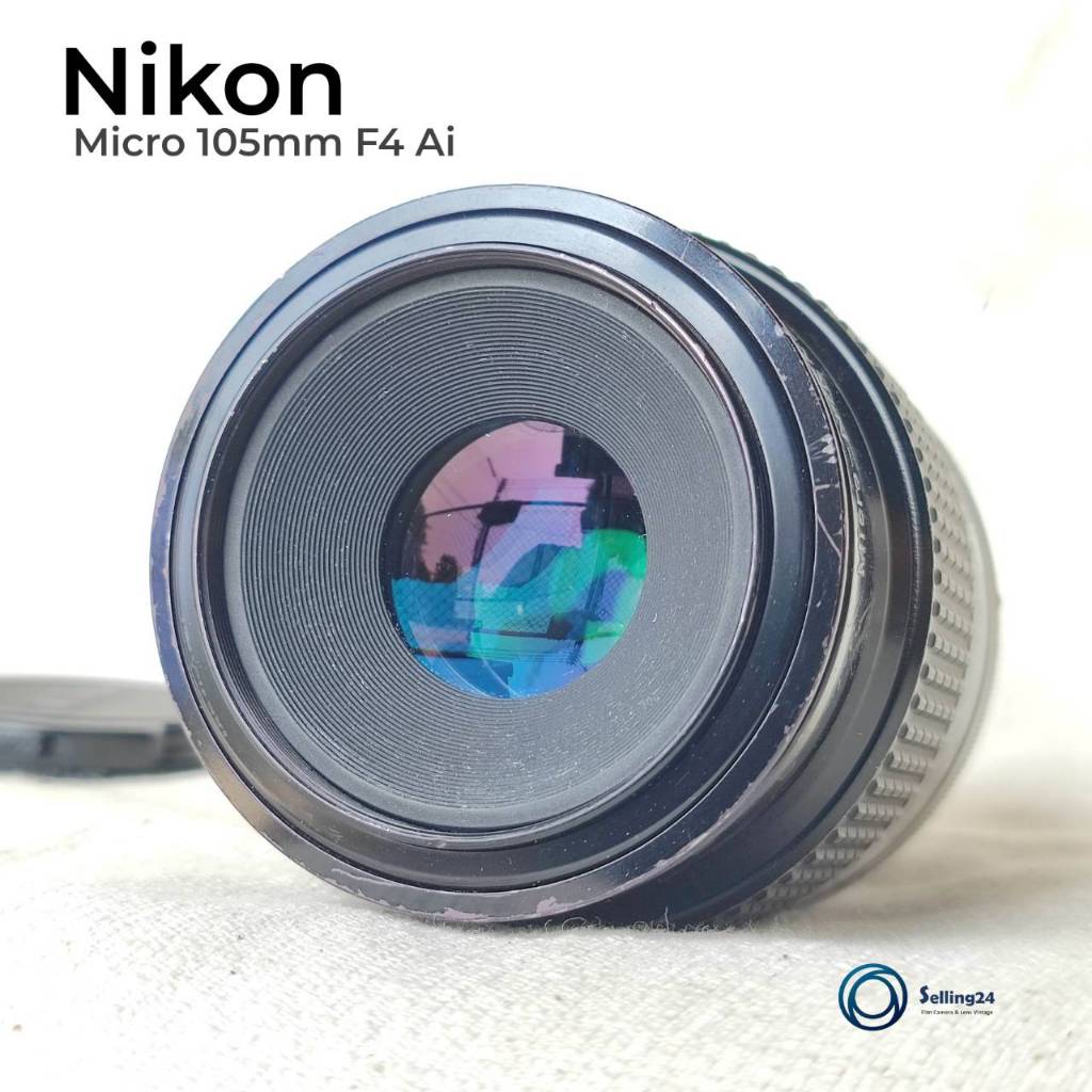 เลนส์มือหมุน Nikon Nikkor Ai Micro 105mm F4(32) มาโคร Rare itemMount Nikon Ai-s 80% | Shopee ...
