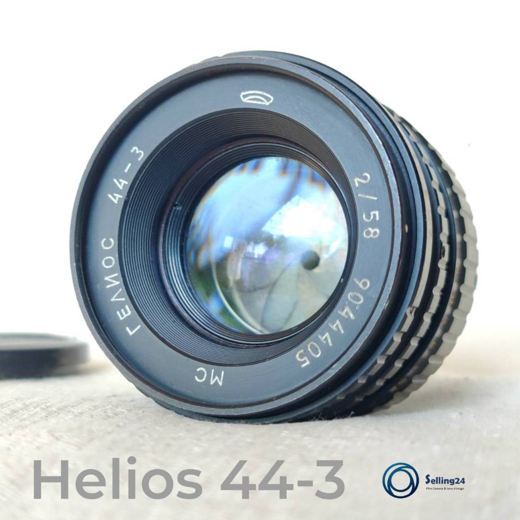 เลนส์มือหมุน Helios 44-3 58mm F2 BeLOMO MC Screw M42 Mount Manual Focus USSR. โบเก้วน สภาพ 80% ...