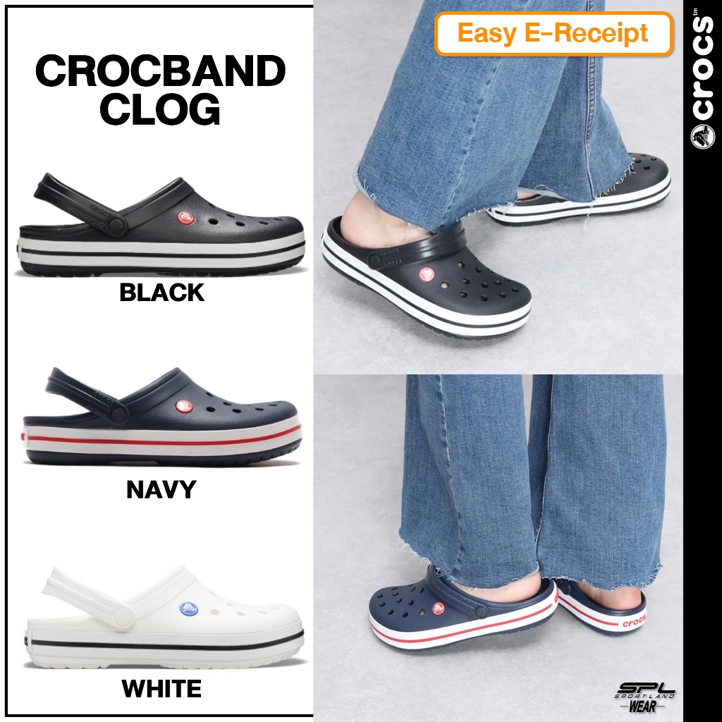 Crocs Collection รองเท้าแตะ CR UX Crocband 11016-001 / 11016-100 / ...