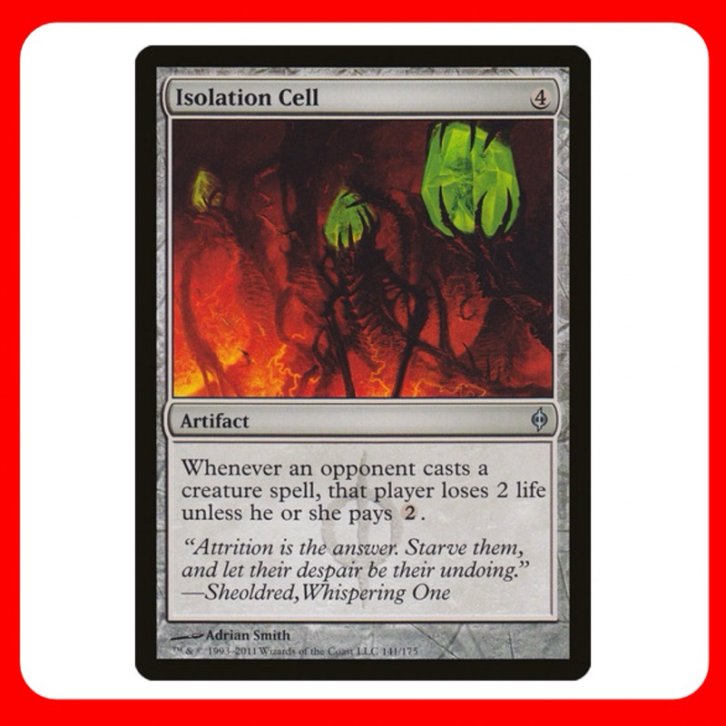 [MTG] Isolation Cell [NPH] [ARTIFACT] [UNCOM] [NORMAL] [ENG] (การ์ดเม ...