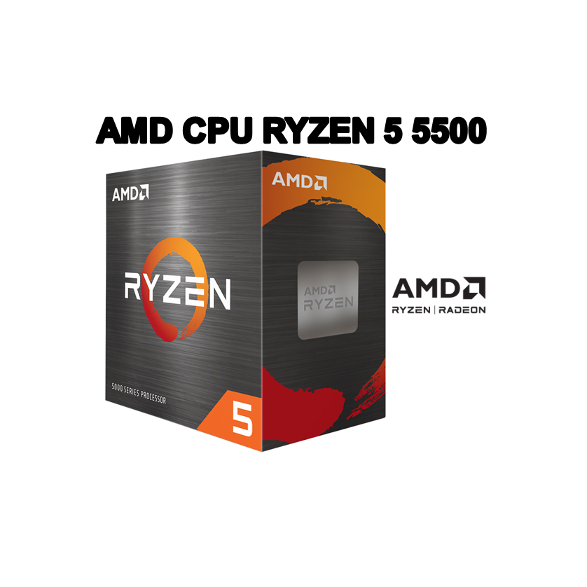AMD CPU RYZEN 5 5500, 6 CORE/12 THREAD 3.6GHz AM4 65W with Wraith Stealth Cooler | Shopee Thailand