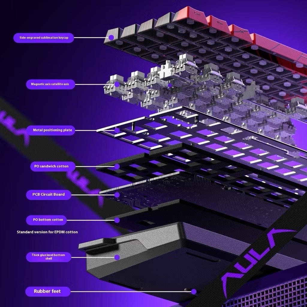 Aula Win 60/68HE HERO68/84 HE 8K Hz คีย์บอร์ดสวิตช์แม่เหล็ก RGB (SOCD ...