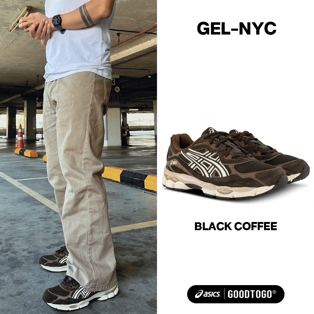 Asics รองเท้าผ้าใบ GEL-NYC 1203A663.200 สี Black Coffee (4700) | Shopee ...
