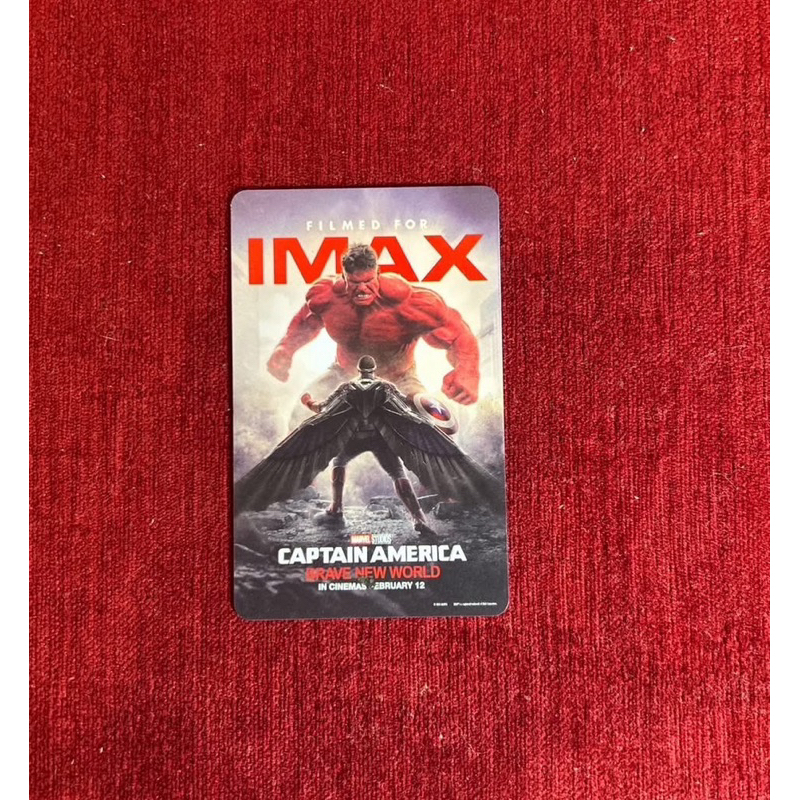 (ทักลด50%) พร้อมส่ง บัตร imax Captain America brave new world 2025 แท้ ...