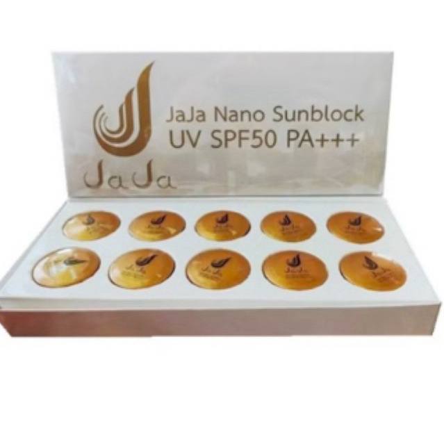 [ ยกกล่อง10กระปุก ] กันแดดจ๊ะจ๋า Jaja Nano Sunblock | Shopee Thailand