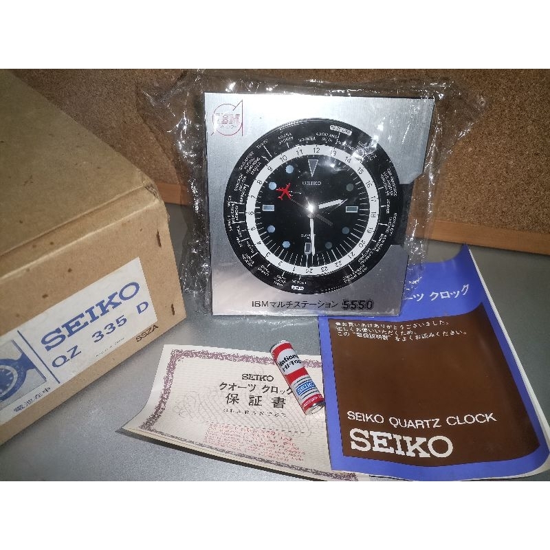 Vintage SEIKO QZ 335 D นาฬิกาตั้งโต๊ะ วินเทจ สินค้าพรีเมี่ยม สำหรับ IBM ...