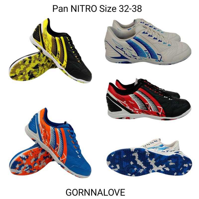 PAN NITRO รองเท้าฟุตซอลแพน PF14NA รุ่นใหม่ล่าสุด พื้นลาย... | Shopee ...