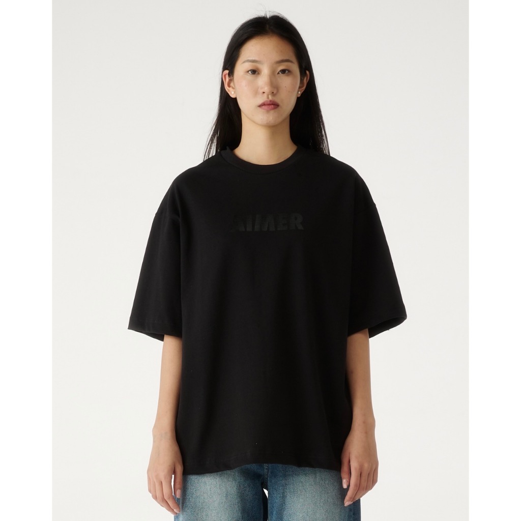 AIMER Mini Logo T-shirt Tone on Tone | Shopee Thailand