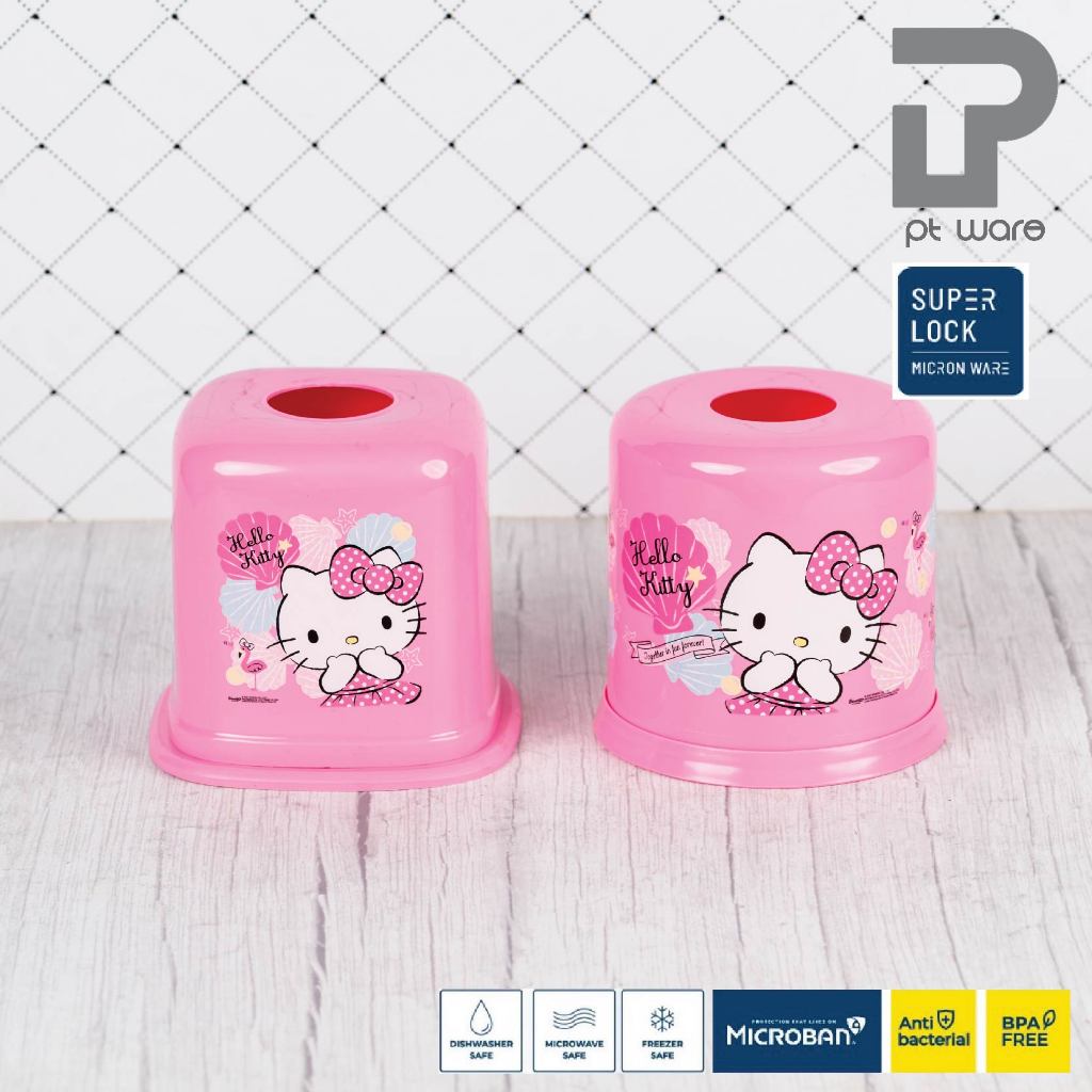 Superlock Micronware กล่องใส่ทิชชู่ กล่องใส่กระดาษชำระ ลายลิขสิทธิ์แท้ Hello Kitty | Shopee Thailand