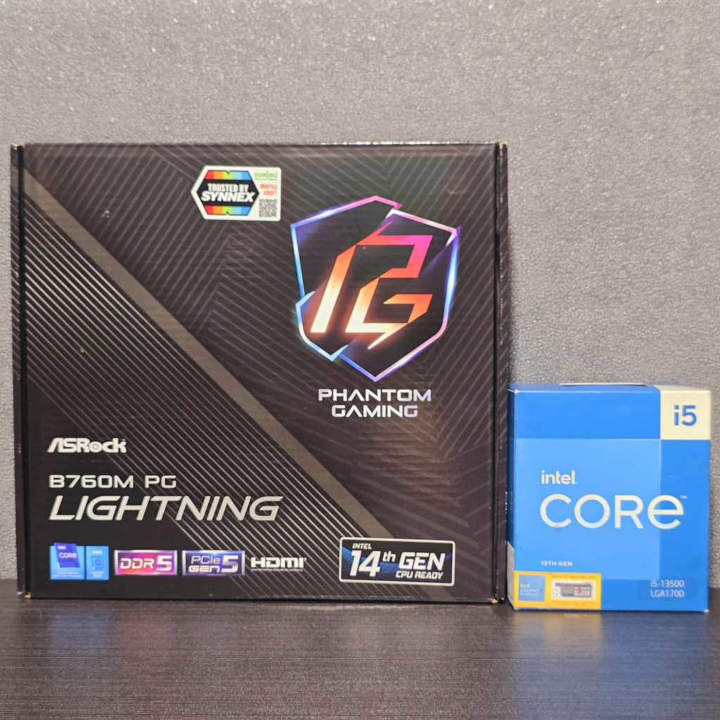 CPU INTEL CORE I5 13500 (Intel UHD Graphics 770) + ASROCK B760M PG LIGHTNING (DDR5) (LGA 1700 ...