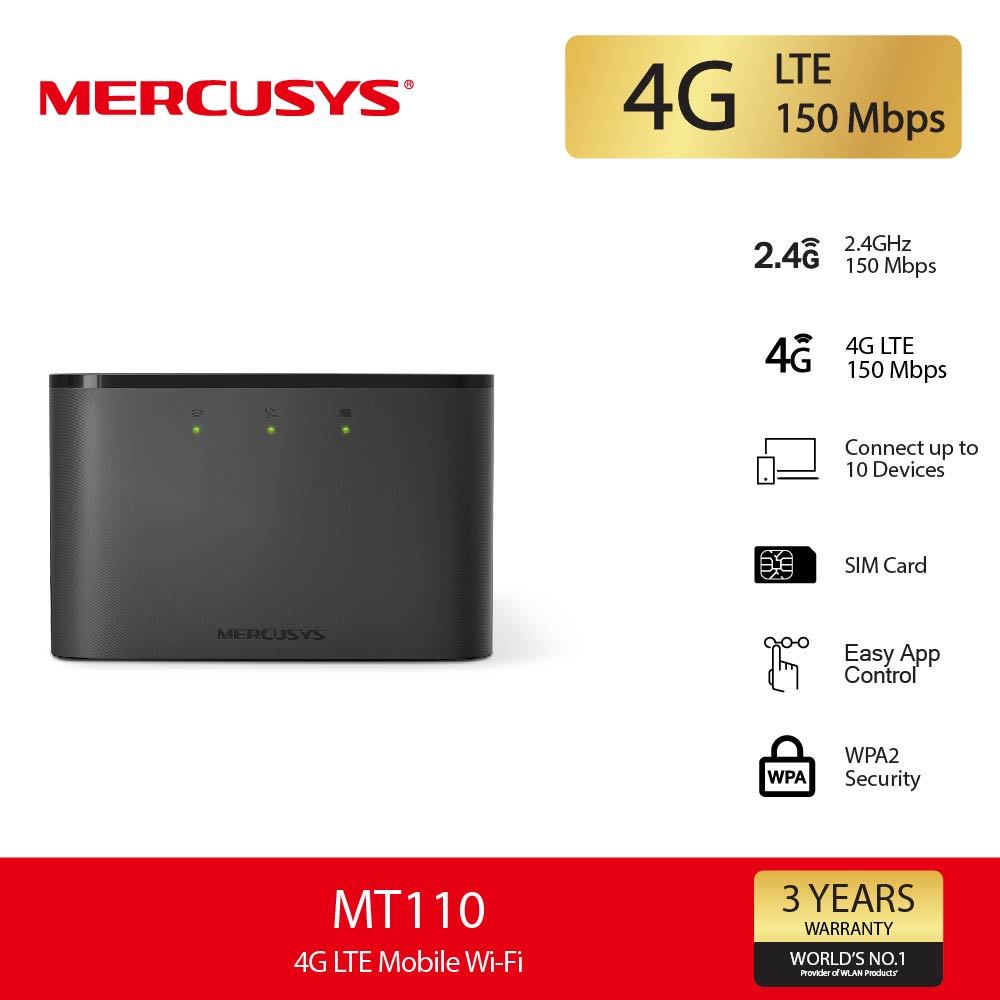 Mercusys MT110 4G LTE Mobile Wi-Fi | Shopee Thailand