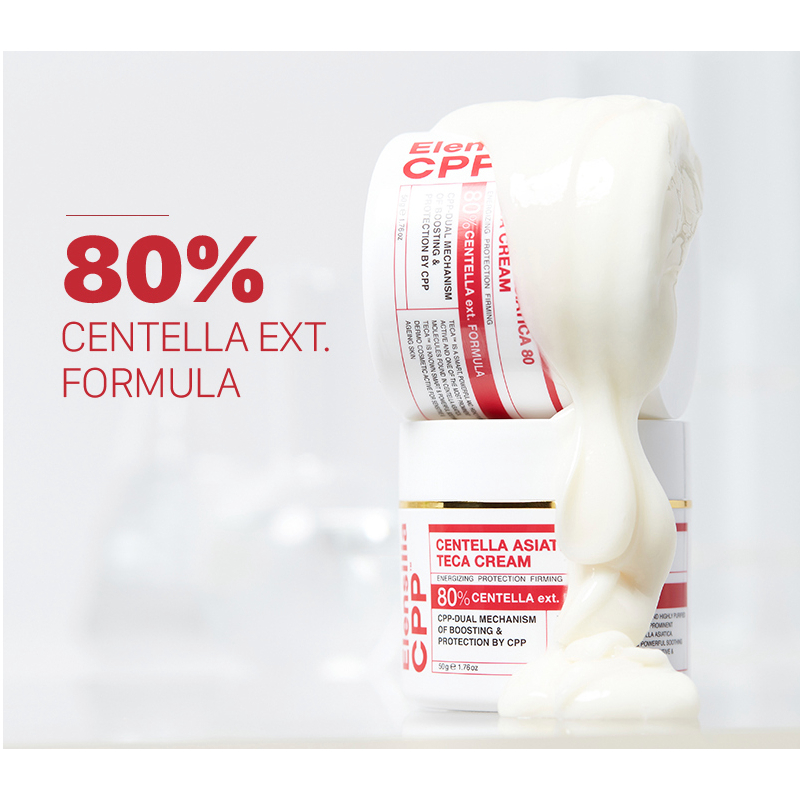 Elensilia CPP Centella Asiatica 80 Calming Cream 50g ครีมใบบัวบกช่วยปลอบประโลมผิวแพ้ง่าย ช่วย ...