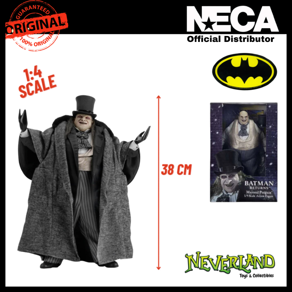Neca Batman Returns Penguin 1 4 Danny Devito Figure Shopee Thailand