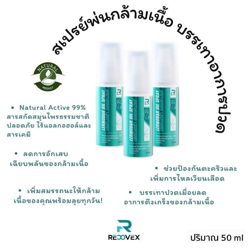 🇹🇭พร้อมส่ง🇹🇭Recovex Muscle Pain Relief Spray สเปรย์บรรเทาอาการปวด คลาย ...