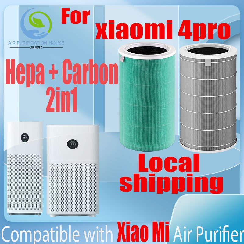 【รับประกัน1ปี】【For xiaomi 4pro filter】แผ่นกรอง ไส้กรองอากาศ xiaomi รุ่น 4pro filter air purifier ...