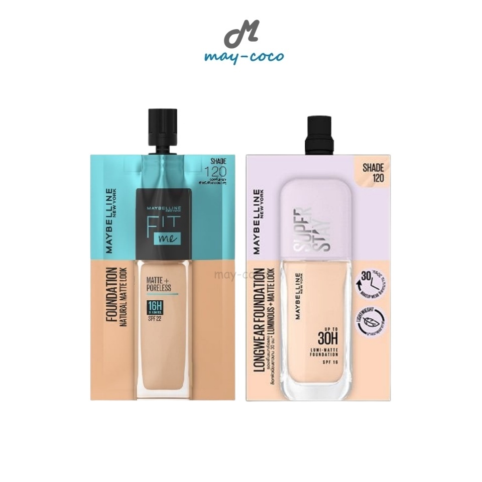 ถูก/แท้/มีไลฟ์ (ซอง) รองพื้น Maybelline Fit Me Matte Poreless/Super ...