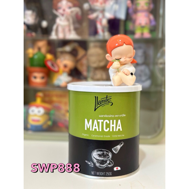 Llamito matcha ผมมัทฉะ แท้ แท้ เกิดพิธีการ 100% 250 กรัมไม่ผสมแป้ง สี ...