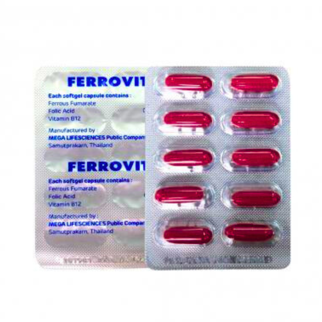Ferrovit (Iron,Folic Acid And Vitamin B12 Formula) | Shopee Thailand