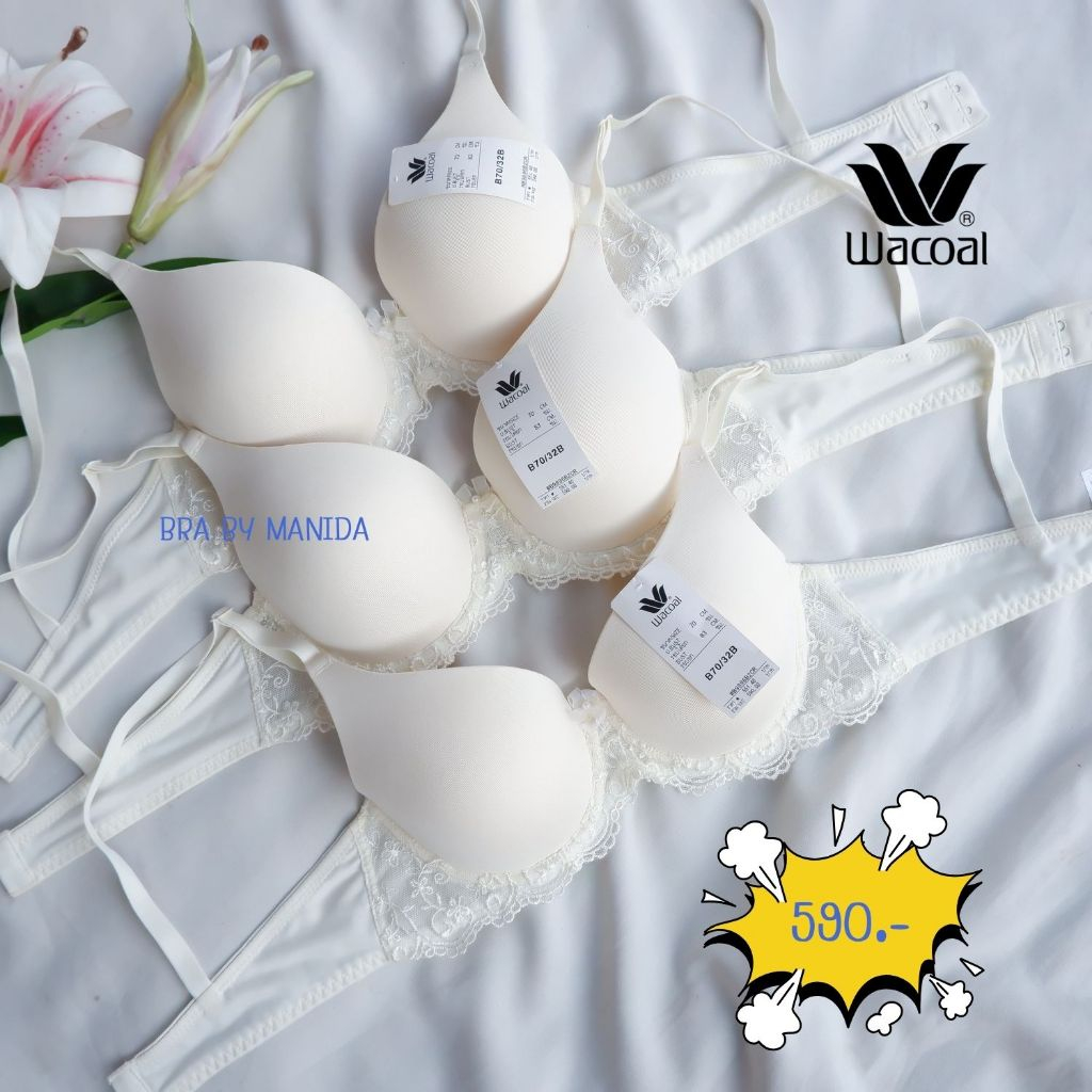 WACOAL Basic Bra เสื้อชั้นใน รุ่น WB9896 บราเสริมโครง เสริมฟองน้ำ 590 บาท | Shopee Thailand