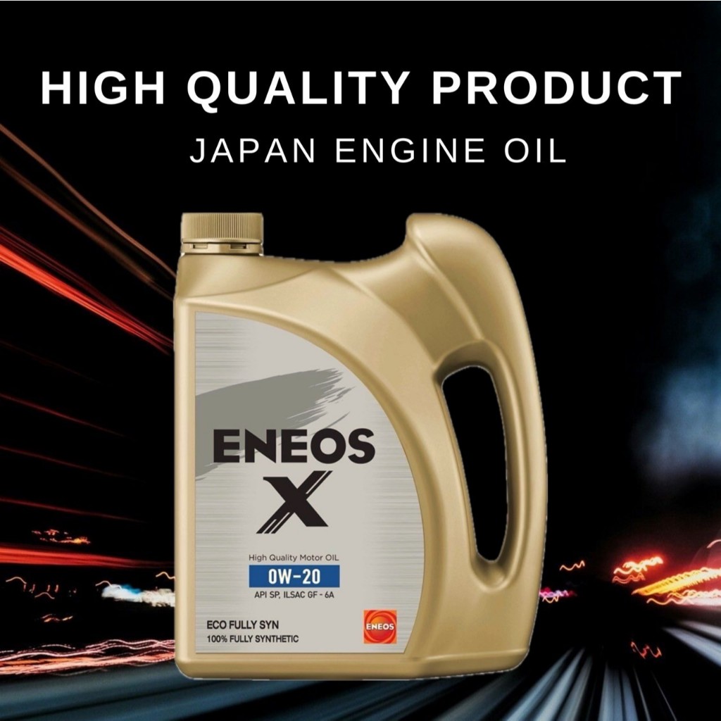 ENEOS X 0W-20 API SP ECO FULLY SYN น้ำมันเครื่องสังเคราะห์แท้ 4 ลิตร | Shopee Thailand