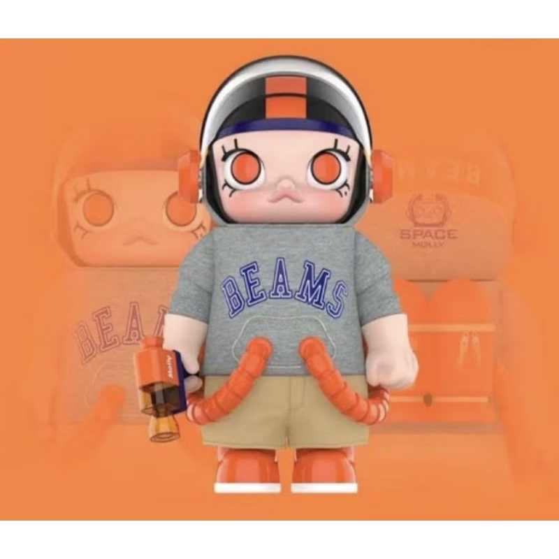 (พร้อมส่ง) Pop Mart 400% Mega Space Molly Beam Figures Series | Shopee ...